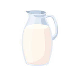 Transparent pottery jug Royalty Free Vector Image