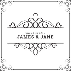 Black And White Wedding Borders And Frames