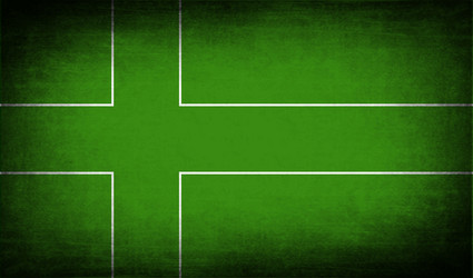 Flag of ladonia with old texture Royalty Free Vector Image