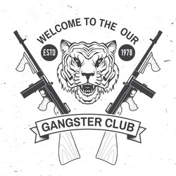 Gangster gun Royalty Free Vector Image - VectorStock