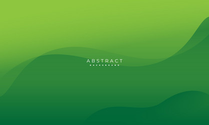 Simple green background modern wavy Royalty Free Vector