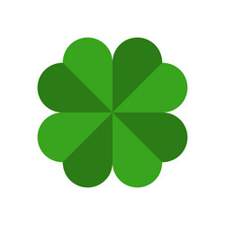 Five leaf clover Royalty Free Vector Image - VectorStock