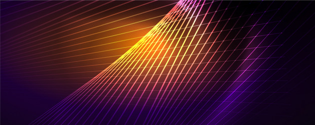 Color light with lines outer space background Vector Image