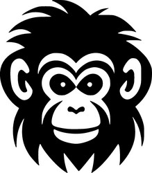 Monkey logo design template Royalty Free Vector Image
