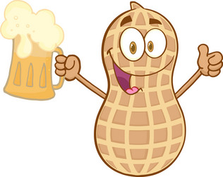 Peanut cartoon Royalty Free Vector Image - VectorStock