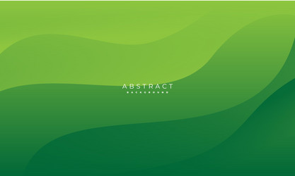 Simple green background modern wavy Royalty Free Vector