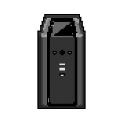 Technology battery backup game pixel art Vector Image
