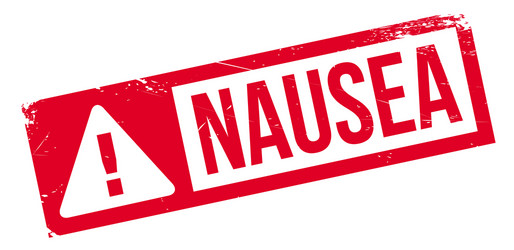 Nausea rubber stamp Royalty Free Vector Image - VectorStock