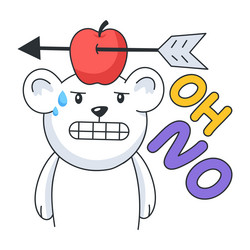 Apple target Royalty Free Vector Image - VectorStock