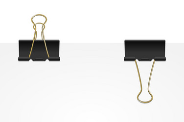 Binder clips Royalty Free Vector Image - VectorStock