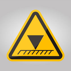 Symbol height limit sign on transparent background