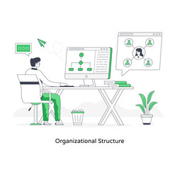 Organizational structure Royalty Free Vector Image
