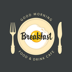 Breakfast menu template Royalty Free Vector Image