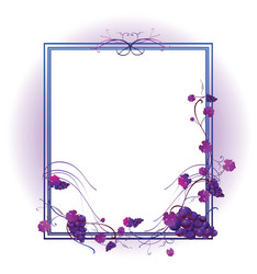 Grape vine frame Royalty Free Vector Image - VectorStock