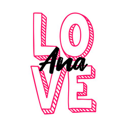 Ana Royalty Free Vector Image - VectorStock