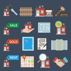 Real estate labels real estate labels Royalty Free Vector