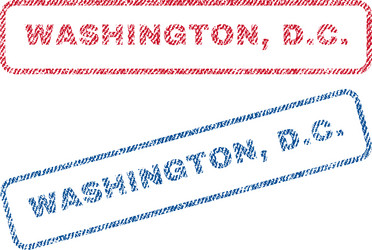 Dc textile stamps Royalty Free Vector Image - VectorStock