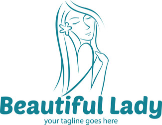 Beautiful female profile Royalty Free Vector Image