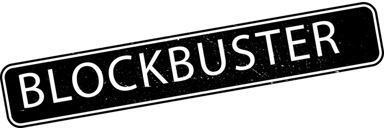 Blockbuster rubber stamp Royalty Free Vector Image