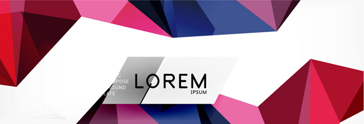 Science background abstract triangle pattern Vector Image