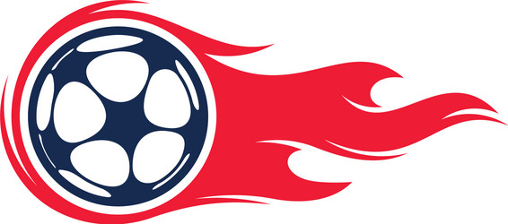 Soccer logo design creative football Royalty Free Vector