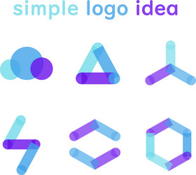 Simple graphic logo Royalty Free Vector Image - VectorStock