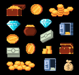 Coin Sprite Vector Images (over 790)