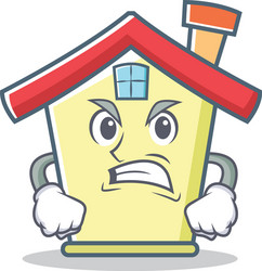 Okay house character cartoon style Royalty Free Vector Image