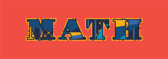 Word math entangle object for decoration Vector Image