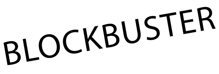 Blockbuster rubber stamp Royalty Free Vector Image