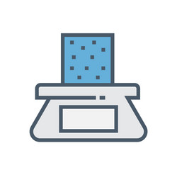 Concrete testing icon Royalty Free Vector Image