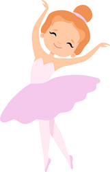 Cute little ballerina Royalty Free Vector Image