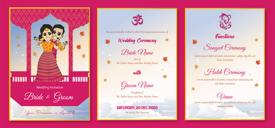 Indian Wedding Reception Vector Images (over 500)