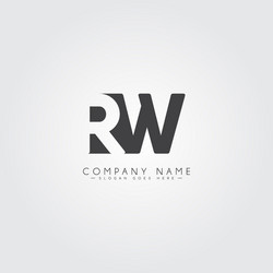 Letter Rw Logo Vector Images (over 1,600)