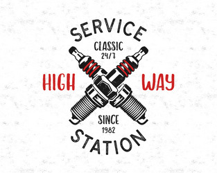 Auto service service station car repair design Vector Image