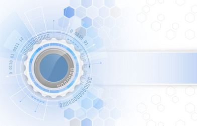 Abstract background with gear wheels technology Vector Image