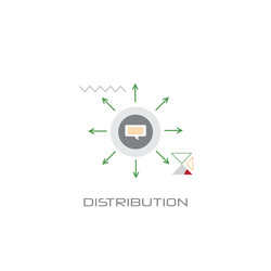 Goods storage and distribution service loop Vector Image