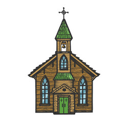 Church vintage Royalty Free Vector Image - VectorStock