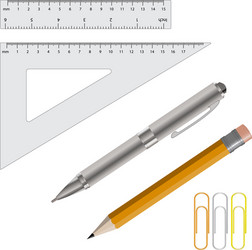 Triangle geometry ruler Royalty Free Vector Image