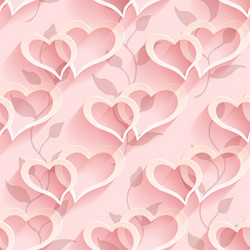 Seamless heart pattern soft background regular Vector Image
