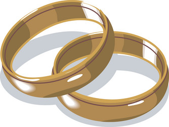 Pink heart gold ring Royalty Free Vector Image