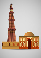 Qutub Minar Art Vector Images (94)