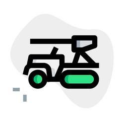 War car an automobile equipped with weapons Vector Image