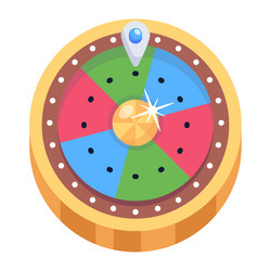 A medieval wheel flat icon download Royalty Free Vector