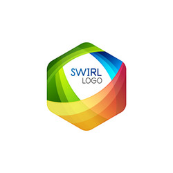 Business hexagon logo icon template made Vector Image