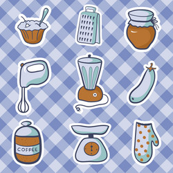 Kitchen food Royalty Free Vector Image - VectorStock