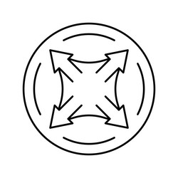 4 Way Stretch Icon