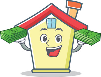 Smiling house Royalty Free Vector Image - VectorStock