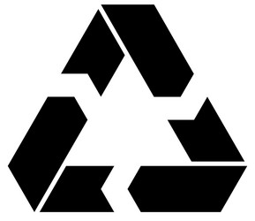 Plastic recycling symbol class 5 pp Royalty Free Vector