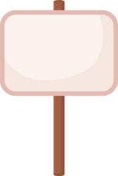 Sign on a stick Royalty Free Vector Image - VectorStock